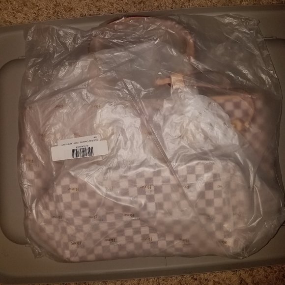 Daisy Rose | Bags | Nwt Daisy Rose Cream Checkered Tote Bag | Poshmark